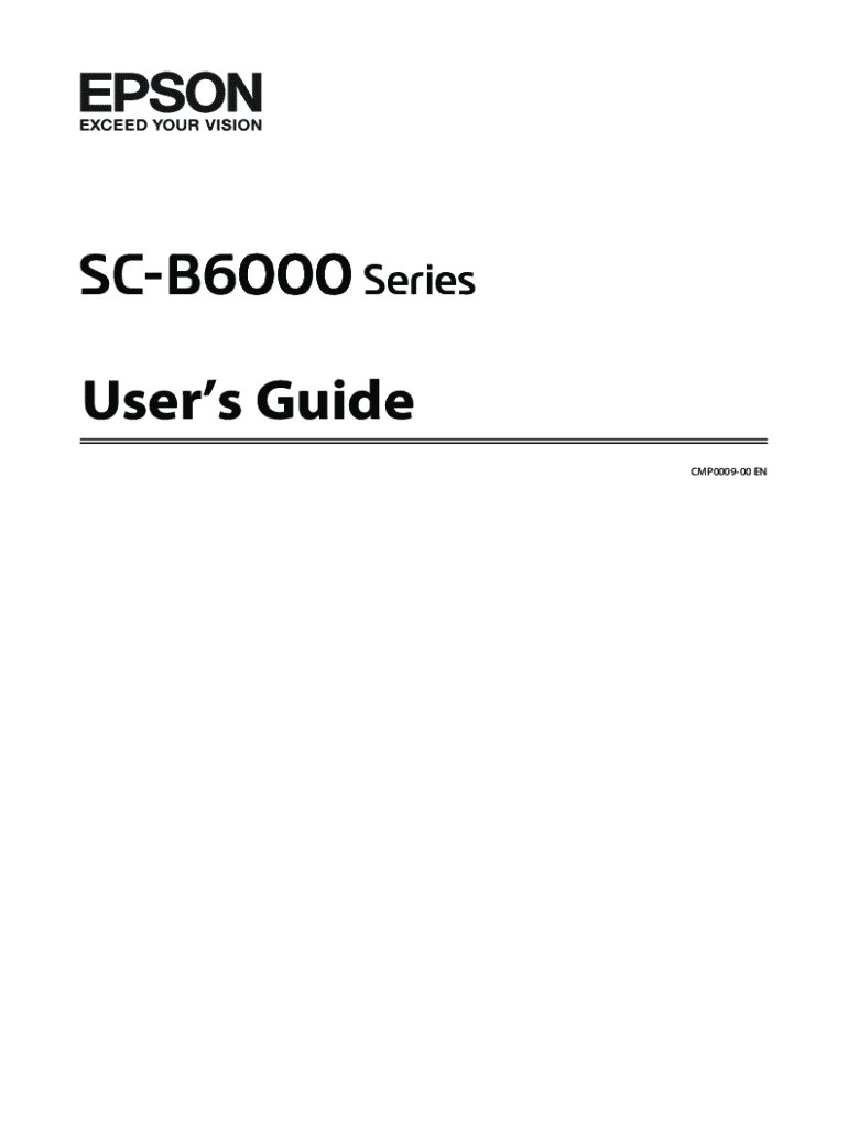 Fillable Online SC-B6000 Series. Users Guide Fax Email Print - pdfFiller