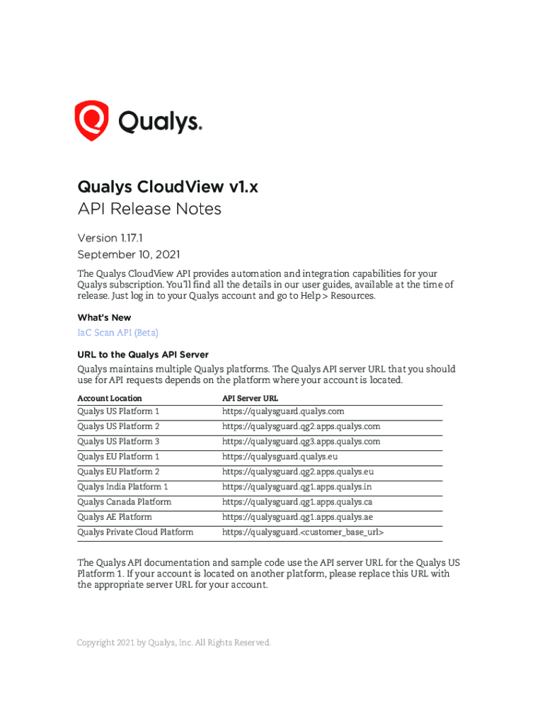 Fillable Online community.qualys.comapiQualys Developer API Community Fax Email Print - pdfFiller