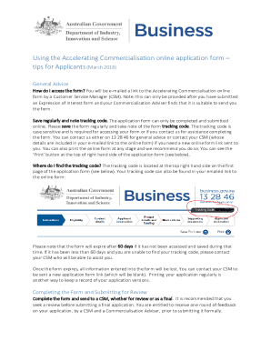 Fillable Online Accelerating Commercialisation Using the AC online ...