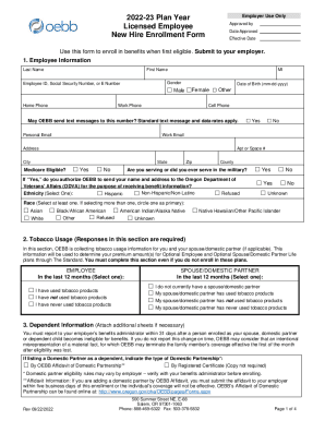 Fillable Online sweethome.k12.or.usNew-Hire-Enrollment-Form-21-222021 ...