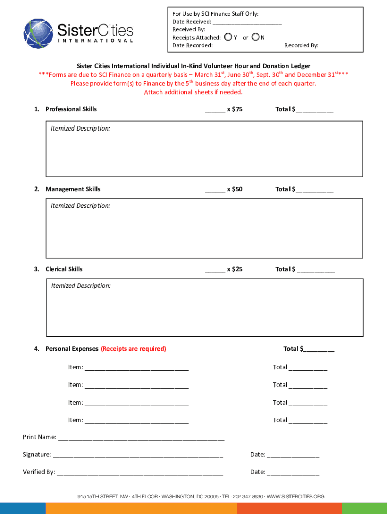 Fillable Online In-kind donation form Fax Email Print - pdfFiller