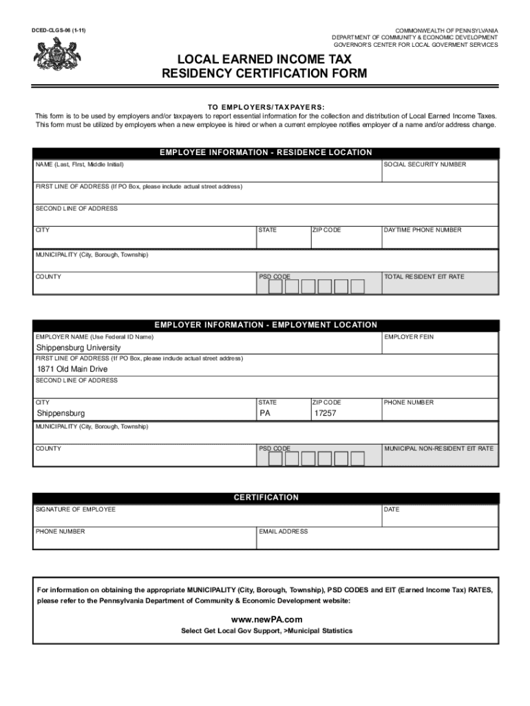 Fillable Online Student Employment Authorization - Shippensburg ...