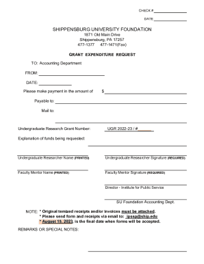 Fillable Online UGR Expenditure Request Form 20-21.xlsx Fax Email Print ...