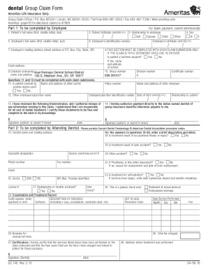 Fillable Online Submit Electronic Claim - Ameritas Fax Email Print ...