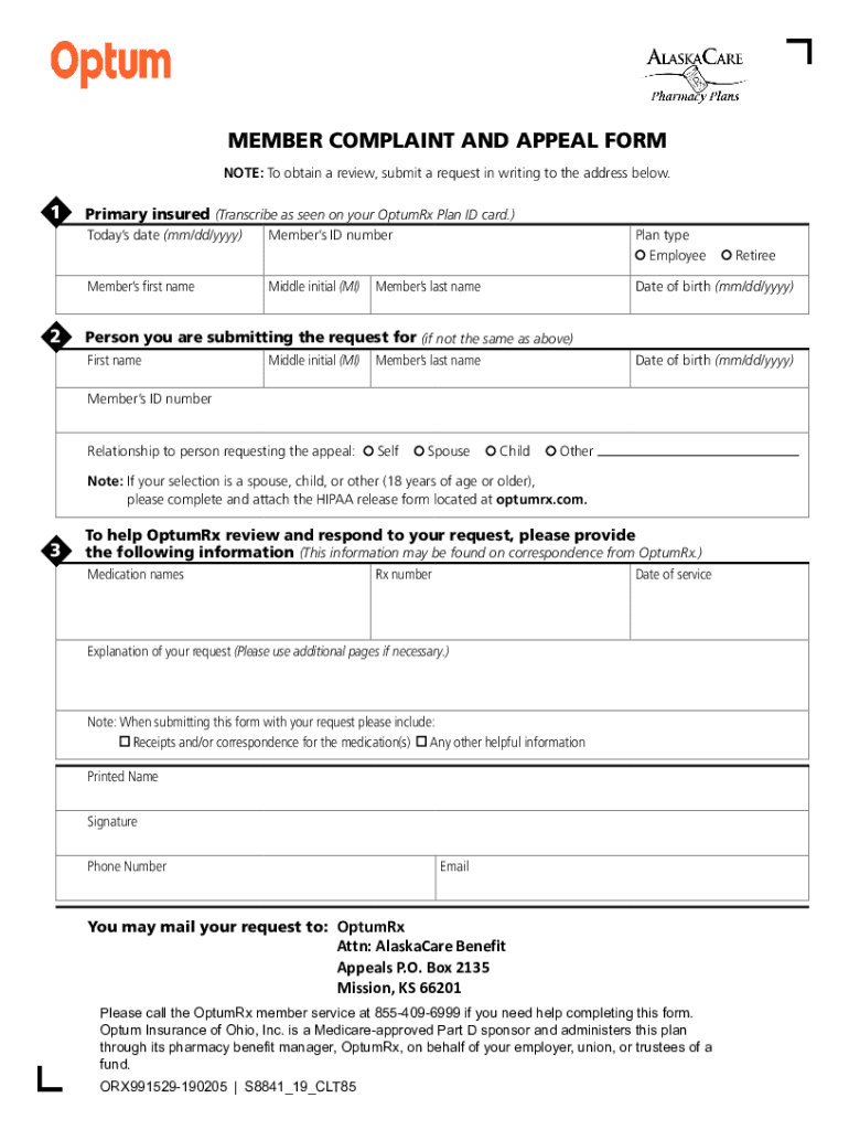 Fillable Online Practitioner and Provider Compliant and Appeal RequestOregon Health Plan (OHP ...