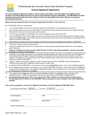 Fillable Online Florida Breast and Cervical Cancer Early Detection ...