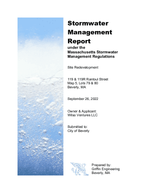 Fillable Online Massachusetts Stormwater Handbook and Stormwater ...