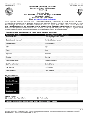 Fillable Online home.nps.govMACA-SUP-Application-Short-FormAPPLICATION ...