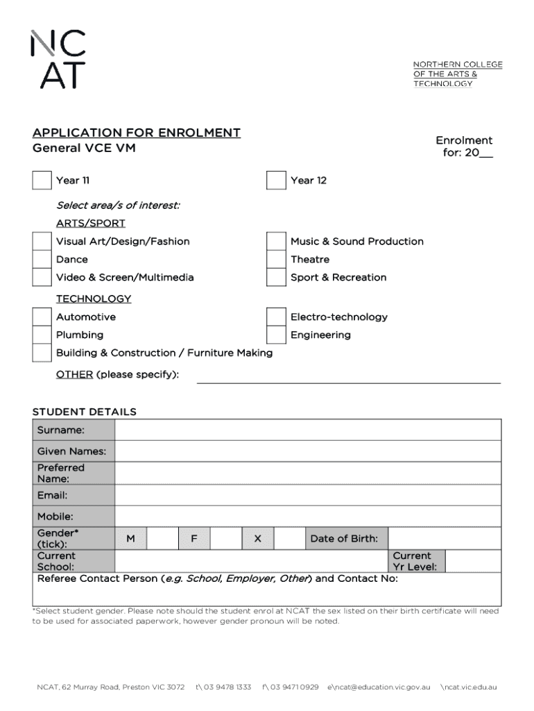 Fillable Online ncat vic edu www2.education.vic.gov ...