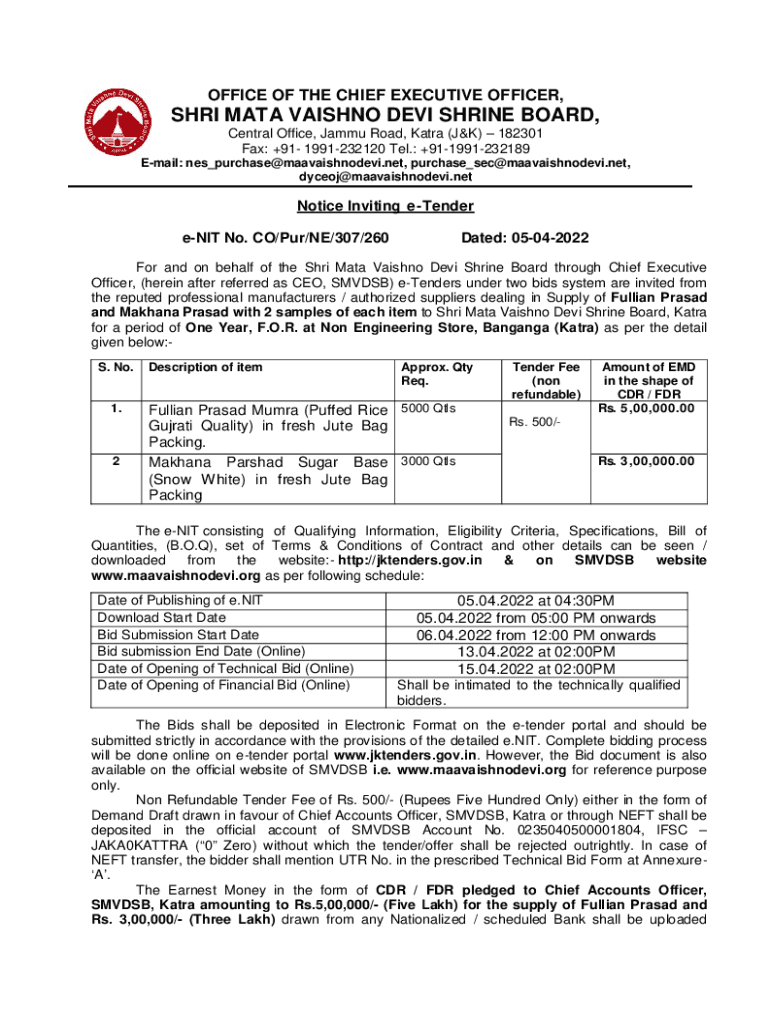 Fillable Online Shri Mata Vaishno Devi Shrine Board Shrine Board fillable-online-shri-mata-vaishno-devi-shrine-board-shrine-board