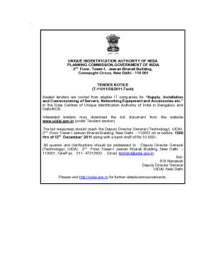 Fillable Online Unique Identification Authority of India - Unique ...