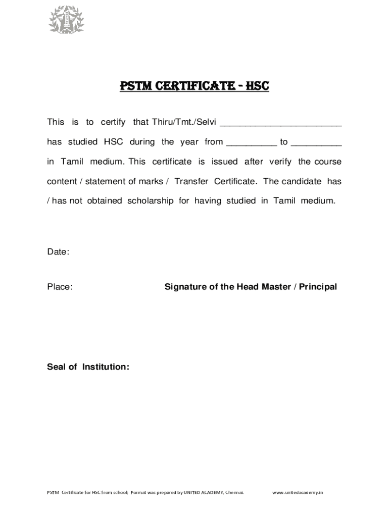 Fillable Online imp.worldipstm-certificate-58239PSTM CertificateFormat, Samples, Documents ...