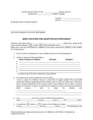 Fillable Online Fillable FORM 12.981(b)(1),: INSTRUCTIONS FOR FLORIDA ...