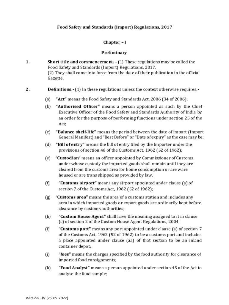 Fillable Online archive.fssai.gov.infss-regulationsFood Safety and ...