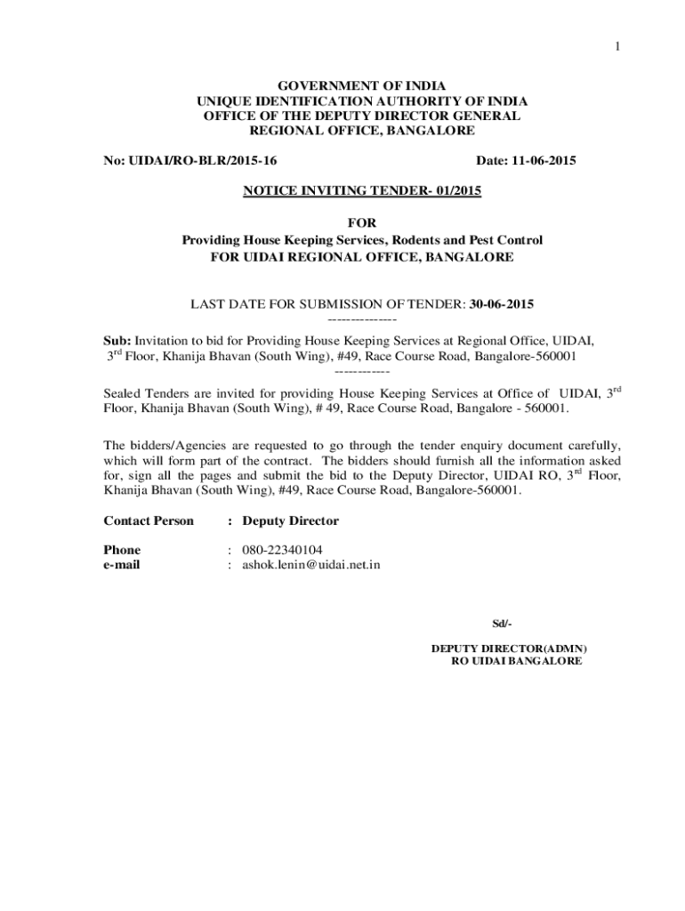 Fillable Online Regional Offices - Unique Identification Authority of ...