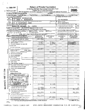 Fillable Online 990-PF Return of Private Foundation Form or Section ...