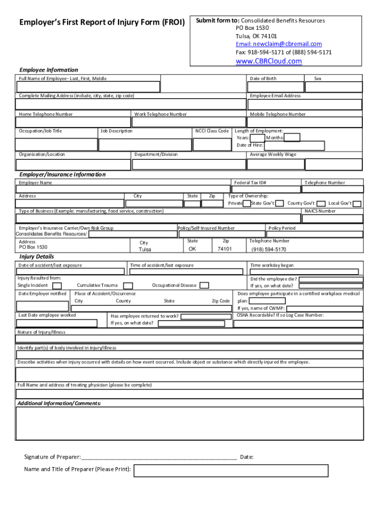 Fillable Online offices.nsuok.eduPortals34HOW TO REPORT WORK RELATED INJURIES - offices.nsuok ...