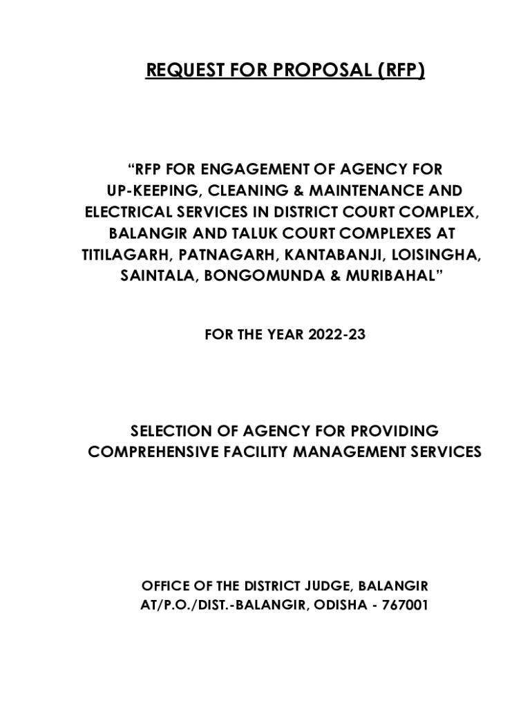 Fillable Online Request for Proposal (RFP) DefinitionHow to write an ...