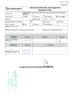 Fillable Online Document Review and Approval Request Form Fax Email Print - pdfFiller