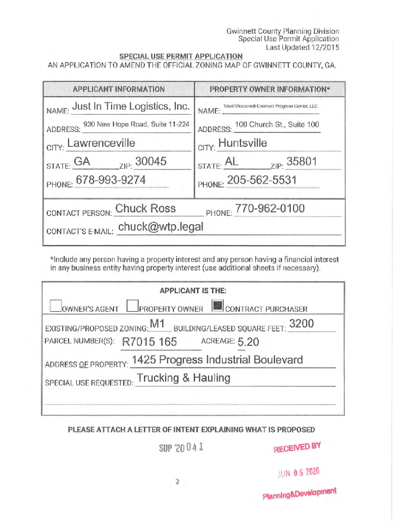 Fillable Online l'-0!10 --- - J PQP - Gwinnett County Fax Email Print - pdfFiller