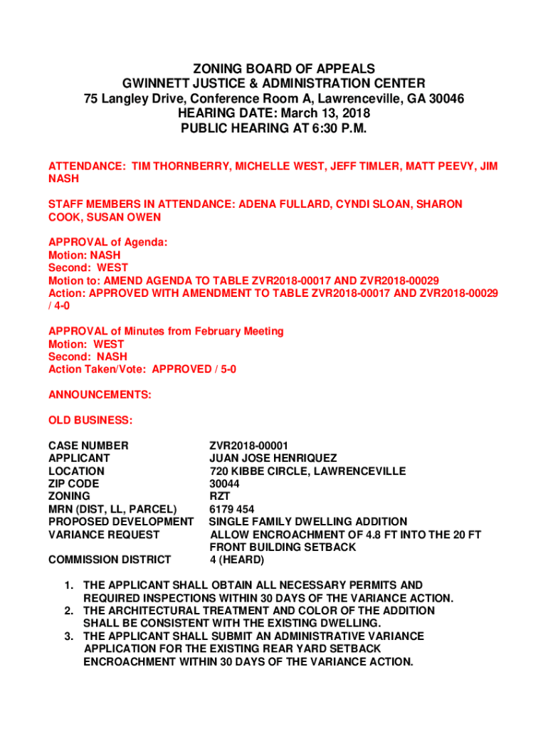 Fillable Online ATTENDANCE: TIM THORNBERRY, MICHELLE WEST, JEFF TIMLER ...