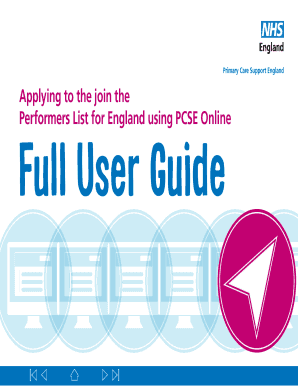 Fillable Online GP Performers List for England - Primary Care Support ...