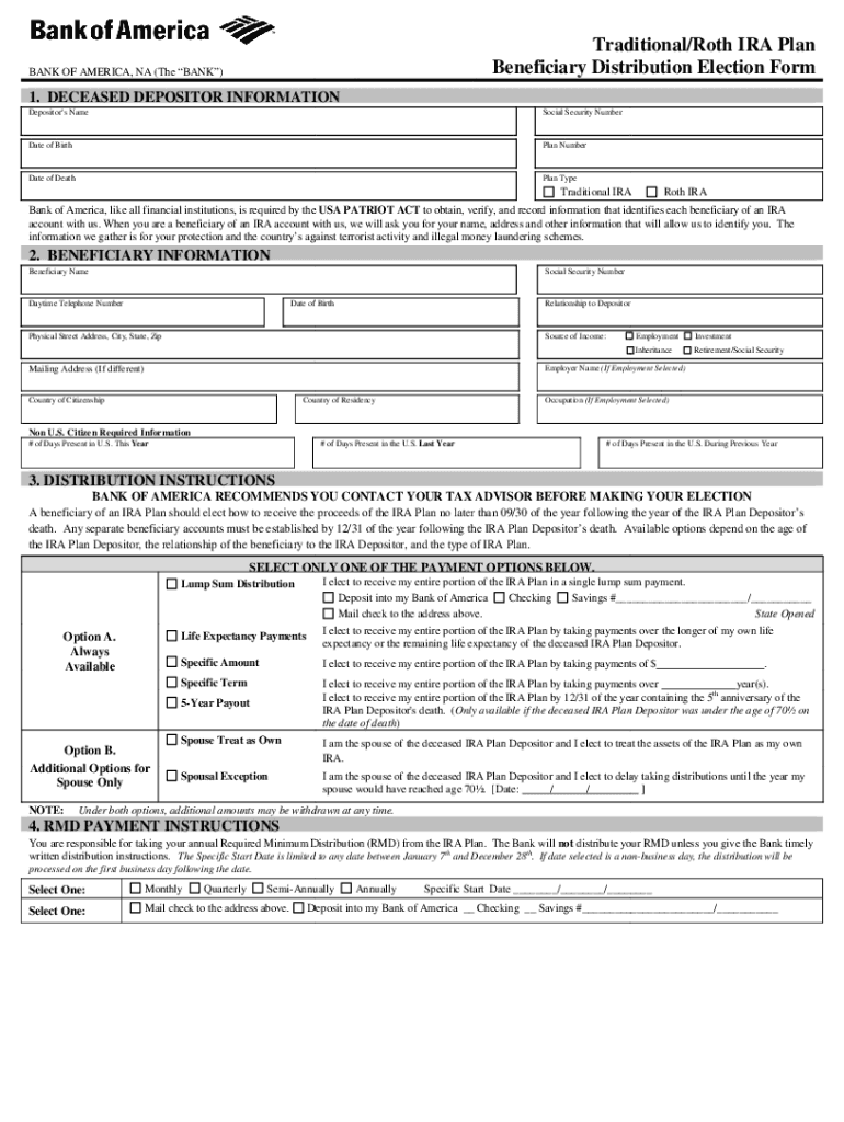 Fillable Online formspal.compdf-formsotherBeneficiary Distribution Election Form - FormsPal Fax ...
