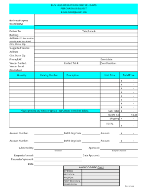 Fillable Online Business Operations Center - FORMS - ANR Employees ...