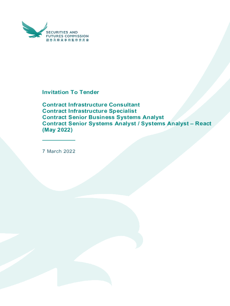 Fillable Online Invitation to tender letter: Sample letter and editable ...