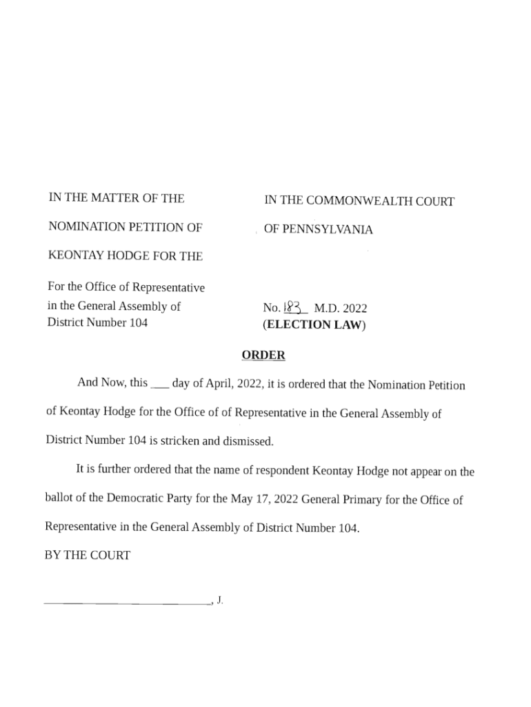 Fillable Online Commonwealth Court Petition Sample ClausesLaw Insider ...