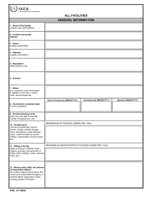Fillable Online IAEA Form 92 - Design Information Questionnaire ...