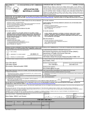 Fillable Online NRC FORM 313 - Nuclear Regulatory Commission Fax Email ...