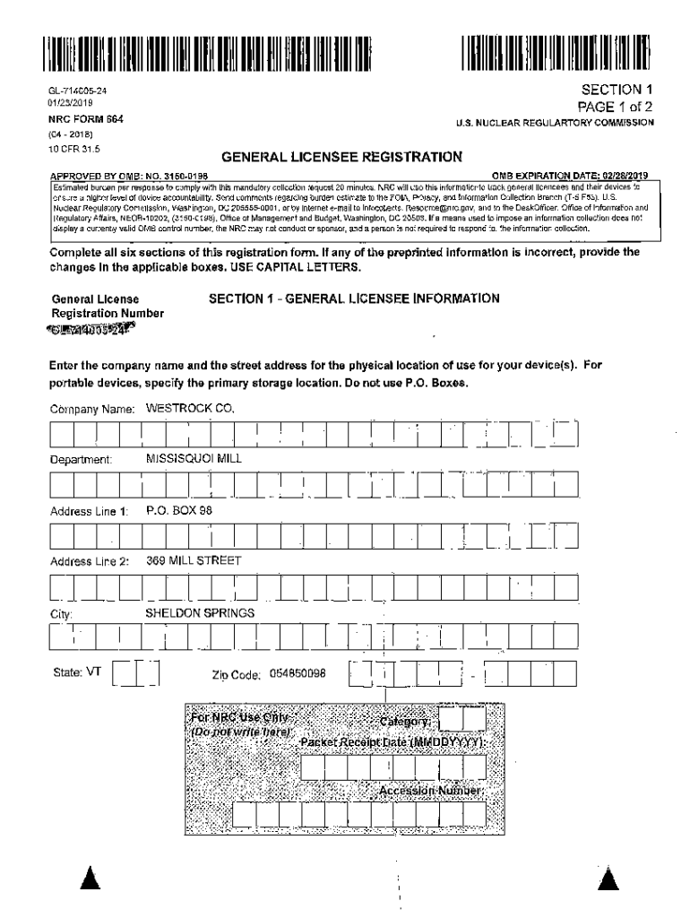 Fillable Online GL Registration from Westrock Company. Fax Email Print - pdfFiller