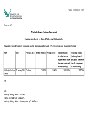 Fillable Online Polytec Asset Holdings Limited - Public Disclosure Form ...