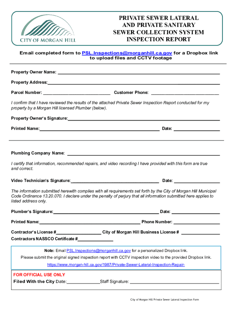 Fillable Online hatfield.orgprivatesewerlateralinspectionPrivate Sewer ...