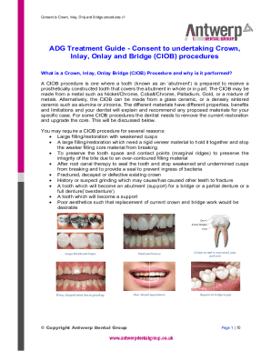 Fillable Online docslib.orgdoc9285876Informed Consent for Crown, Inlay ...