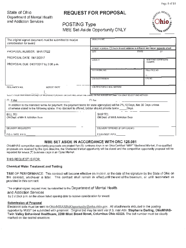 Fillable Online procure ohio The original signed document must be ...