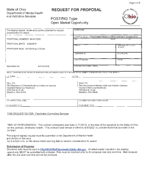 Fillable Online procure ohio Page I of 8 Fax Email Print - pdfFiller