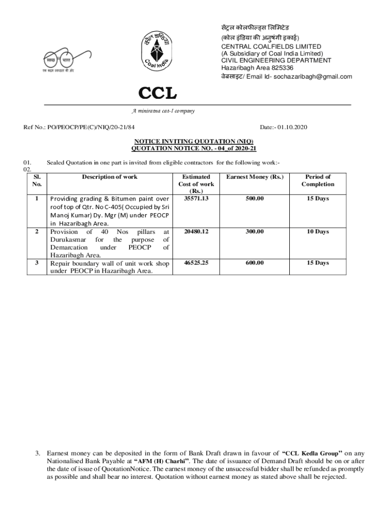 Fillable Online CCL Recruitment 2021, Apply 482 Apprentice Vacancies ...