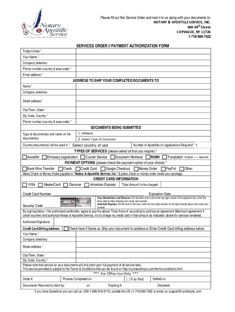 Fillable Online Sample Service Order Template - 19+ Free Word, Excel ...