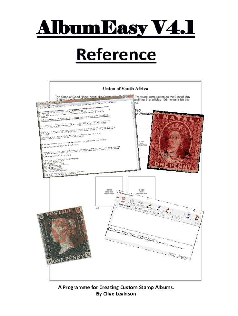 Fillable Online AlbumEasy - free software for creating custom stamp ...