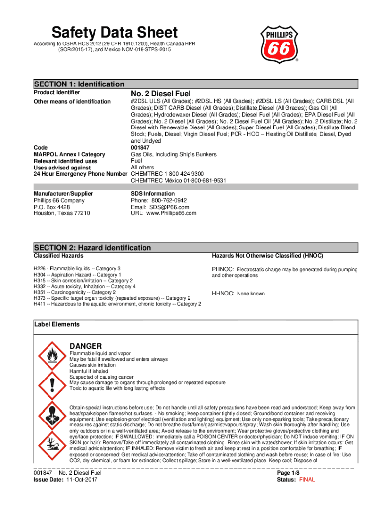 Fillable Online Safety Data Sheet - Ewing Oil Fax Email Print - pdfFiller