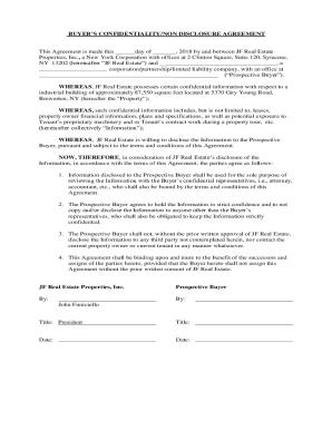 Fillable Online Confidentiality/Non-Disclosure Agreements Sample ...