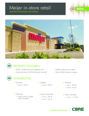 Fillable Online Meijer Prepares for Wisconsin ExpansionRetail Leader ...
