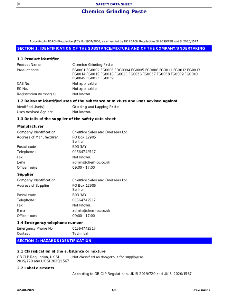 Fillable Online res-2.cloudinary.comdiq3xoegwimageSAFETY DATA SHEET According to REACH ...