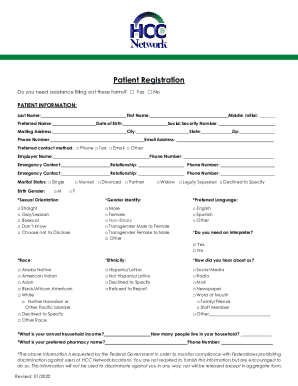 Fillable Online 10 Main Importance of Patient Registration FormsHow to ...