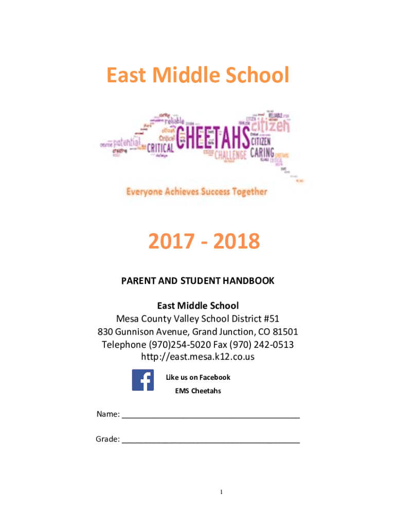 Fillable Online Middle Schools - Mesa County Valley School District 51 Fax Email Print - pdfFiller