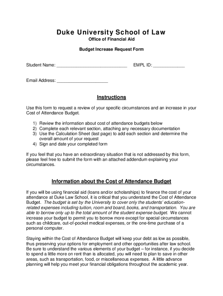 Fillable Online law duke financialaid.duke.eduforms ...