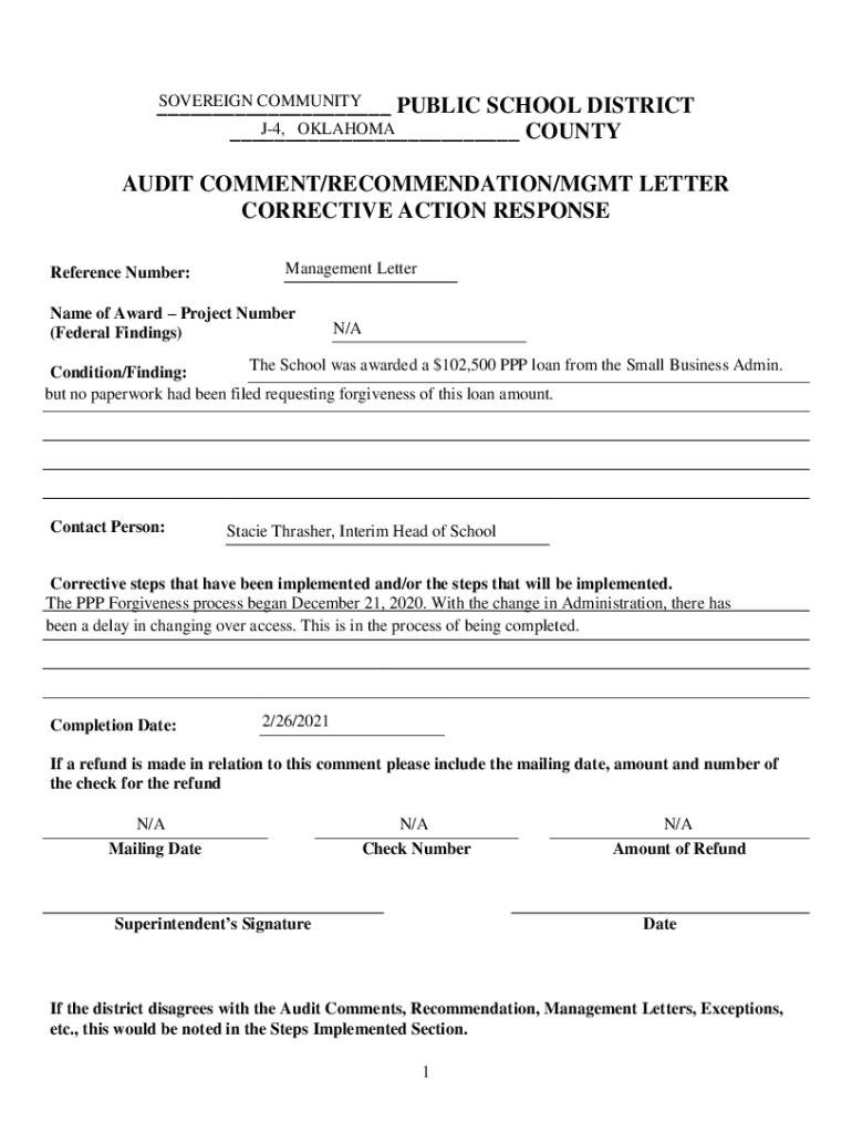 Fillable Online sde ok Sovereign Community School In Oklahoma City ...