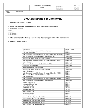 Fillable Online UKCA marking: conformity assessment and documentation ...